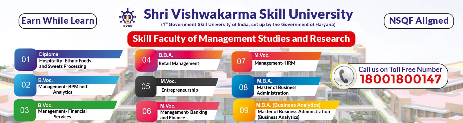 Shri Vishwakarma Skill University – India’s First Government Skill ...