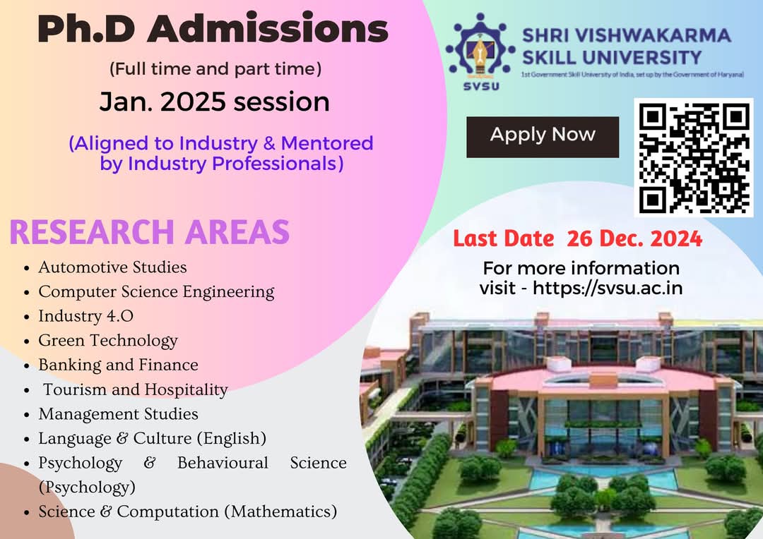 Shri Vishwakarma Skill University – India’s First Government Skill ...